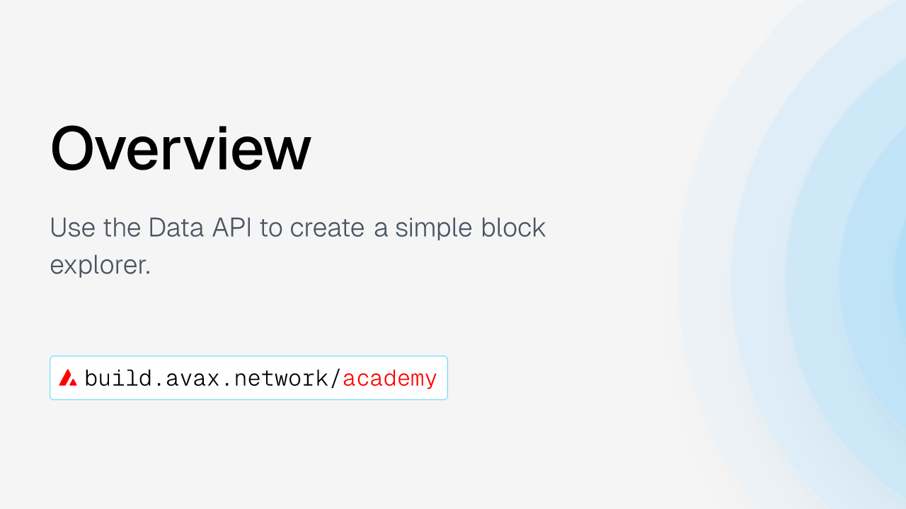 Overview | Avalanche Builder Hub
