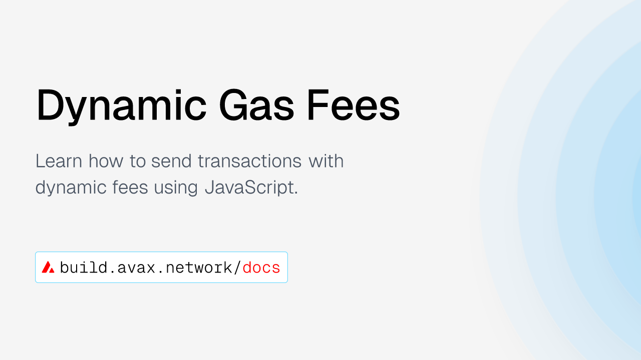 Dynamic Gas Fees | Avalanche Builder Hub