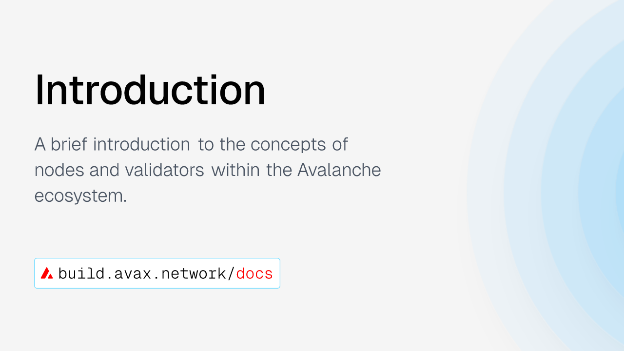 Introduction | Avalanche Builder Hub