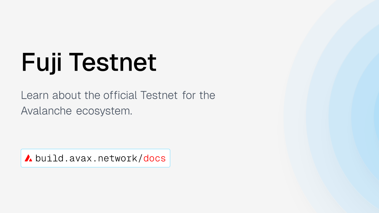 Fuji Testnet Avalanche Builder Hub